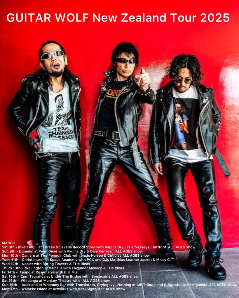 Guitar Wolf NZ/OZ Tour 2025 – Guitar Wolf Official Web Site